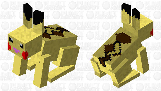 Pikachu Minecraft Mob Skin