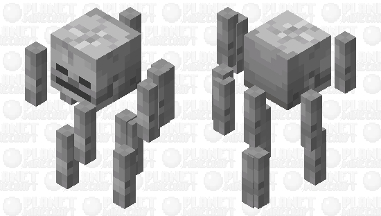 Skeleton Blaze Minecraft Mob Skin