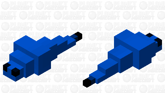 Blue Bug (SilverFish) Minecraft Mob Skin