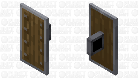 Standard Shield Texture at 2x Resolution - Base Minecraft Mob Skin