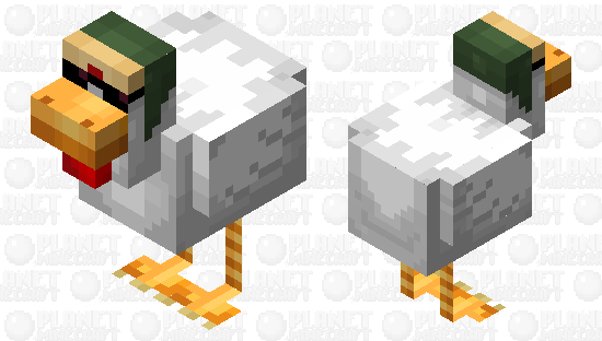 Russian chicken Minecraft Mob Skin