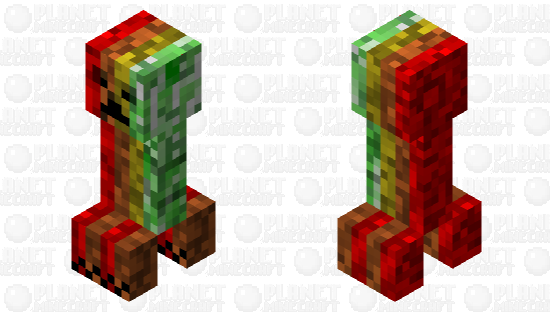 Rainbow Creeper Fixed Minecraft Skin