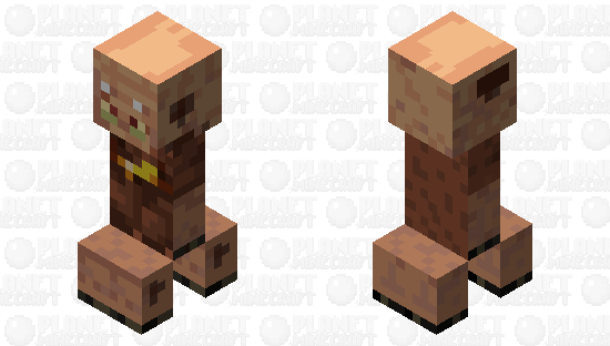 Normal Piglin Creeper Minecraft Mob Skin