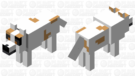 My Dog Buttons over tamed wolfs Minecraft Mob Skin