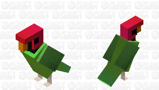 Plum-Headed Parakeet Minecraft Mob Skin