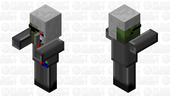 Zombie Robo boss villager Minecraft Mob Skin