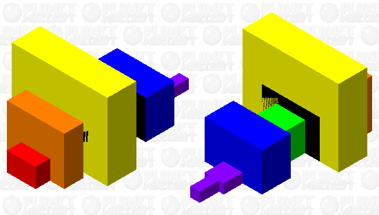 Rainbow Silverfish Minecraft Mob Skin