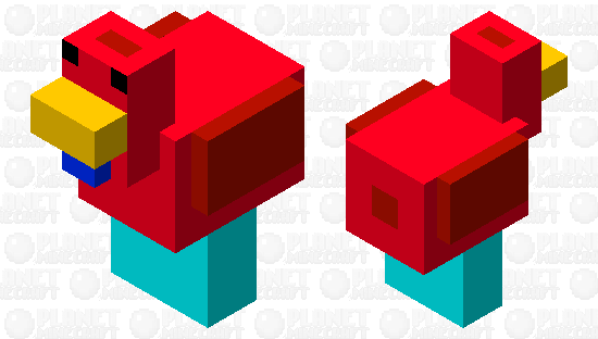 Demon chicken Minecraft Mob Skin