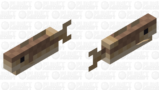 Standard Cod Texture in 2x Resolution - Base Minecraft Mob Skin