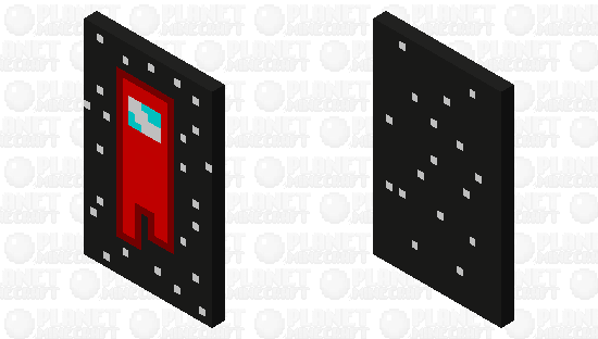 Amongus red cape Minecraft Mob Skin