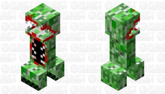 Nightmare Creeper Minecraft Mob Skin