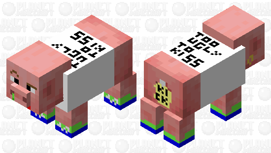 Silly Piggy Minecraft Mob Skin