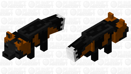 Cross Fox - Java (Sleeping) Minecraft Mob Skin