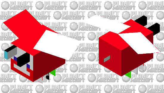 Fire Bee Minecraft Mob Skin