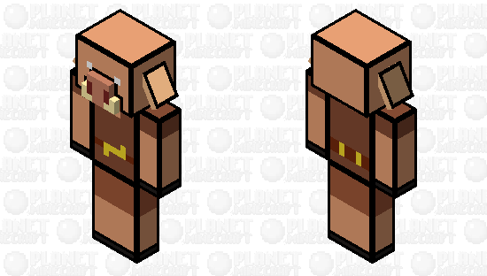 Basic Colors Piglin Minecraft Mob Skin