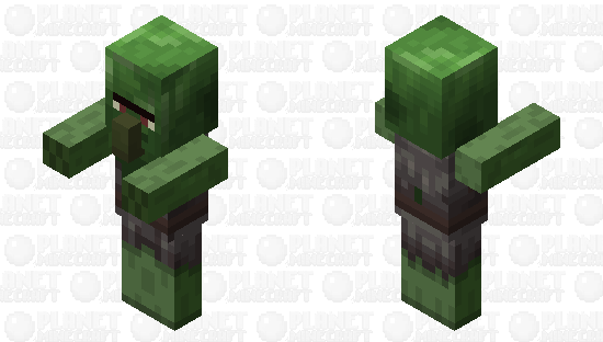 Programmer Art Jobless Zombie Villager Minecraft Mob Skin