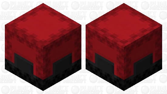 Black and red shulker Minecraft Mob Skin