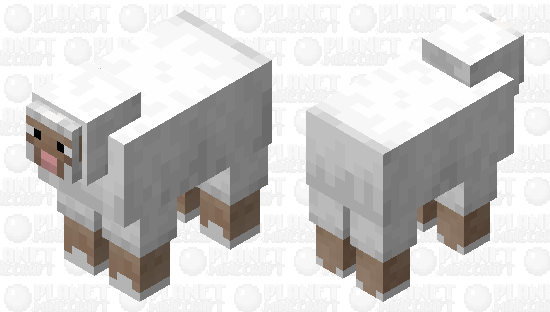 The White Sheep Minecraft Mob Skin