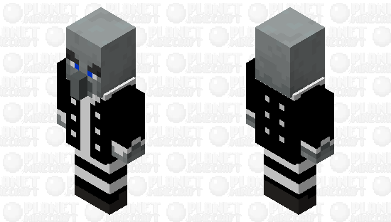 Illager Agent with blue eyes Minecraft Mob Skin
