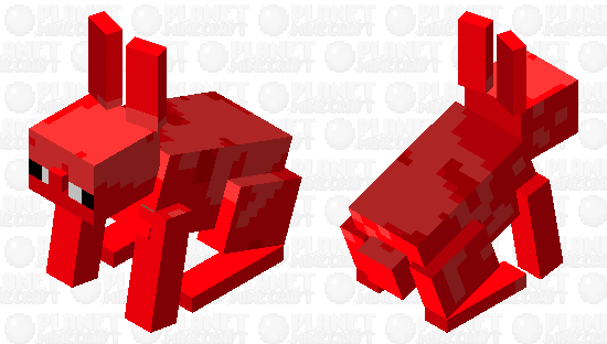 red rabbit Minecraft Mob Skin