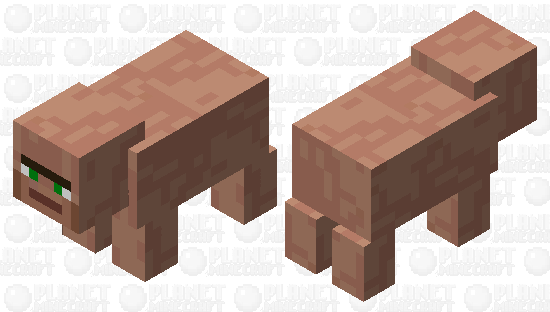 Cursed villager pig Minecraft Mob Skin