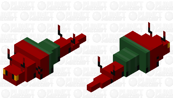 Higher quality pokemon Venipede skin for Silverfish Minecraft Mob Skin