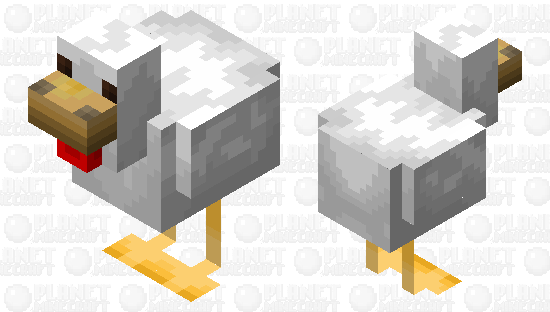 Detailed Chicken HD Minecraft Mob Skin