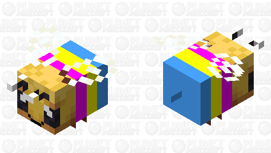 Pan bee Minecraft Mob Skin