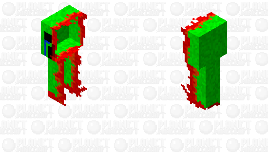 Dying Creeper Minecraft Mob Skin