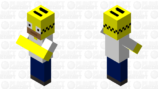 Homer Simpson Villager mob skin Minecraft Mob Skin