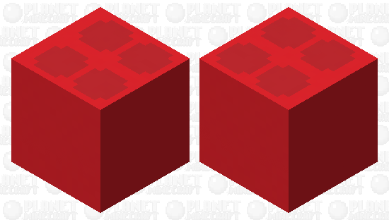 Red Lego Brick Minecraft Mob Skin