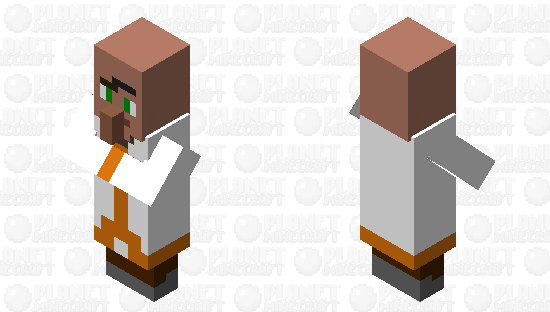 Minecraft Legends Villager (Eyebrow Raised)[Trailer] Minecraft Mob Skin
