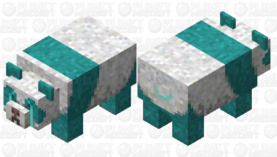 RaeLuna's Worried Panda Minecraft Mob Skin