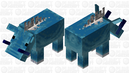 Inverted Hoglin Minecraft Mob Skin
