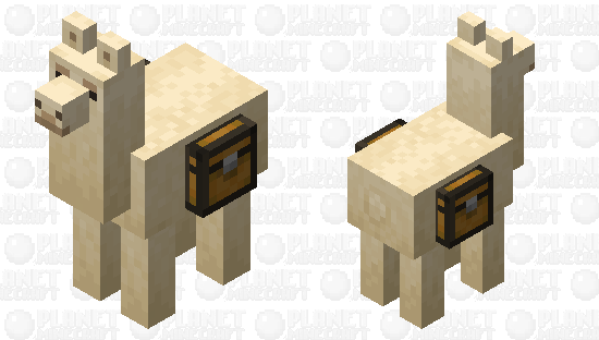 Standard Creamy Llama Texture in 2x Resolution - Base Minecraft Mob Skin