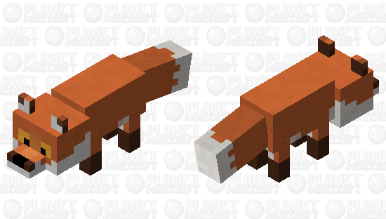 Simple Fox Skin Minecraft Mob Skin
