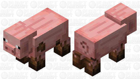 Barely muddy pig Minecraft Mob Skin