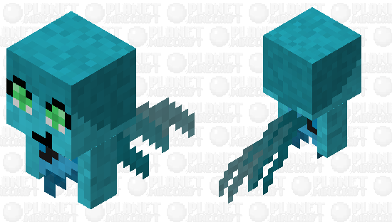 Green-Eyed Allay with Sash Minecraft Mob Skin