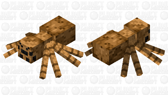 Yellow spider Minecraft Mob Skin