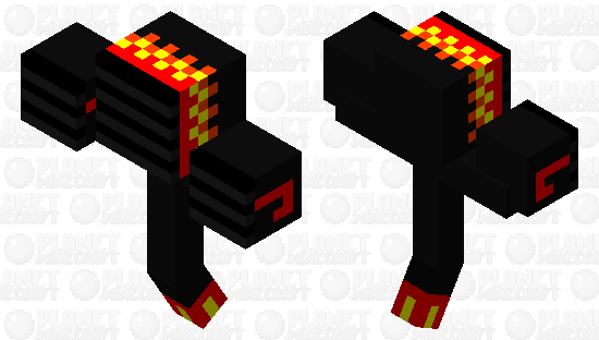 fire broken Minecraft Mob Skin