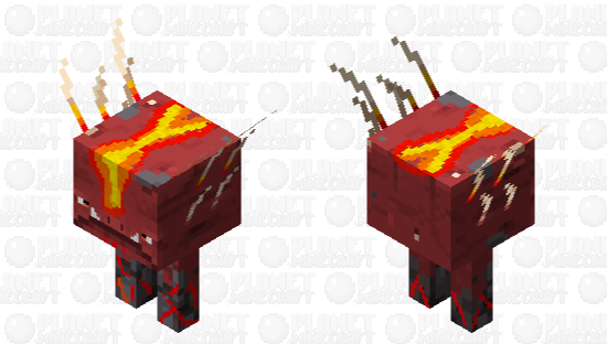 Fire Strider Minecraft Mob Skin