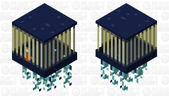 Sculk prison blimp ( it has a trapped Villager inside) Minecraft Mob Skin