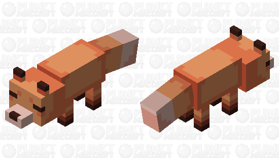 minimalistic fox (java) Minecraft Mob Skin
