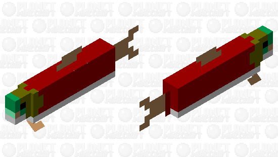 Simple salmon Minecraft Mob Skin