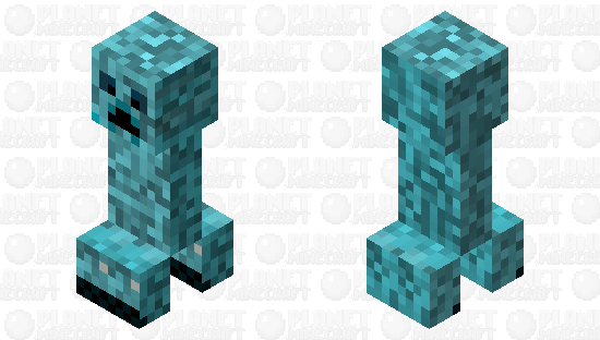 Icy Creeper Minecraft Mob Skin