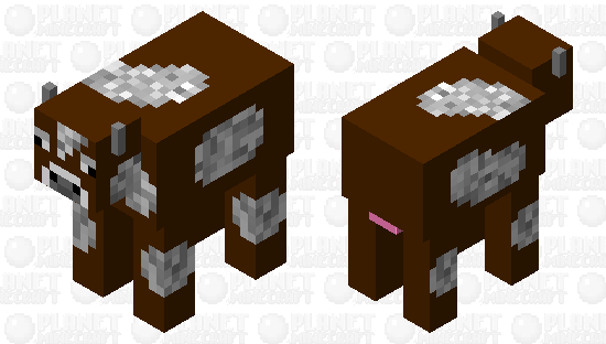 Simple Cow Minecraft Mob Skin