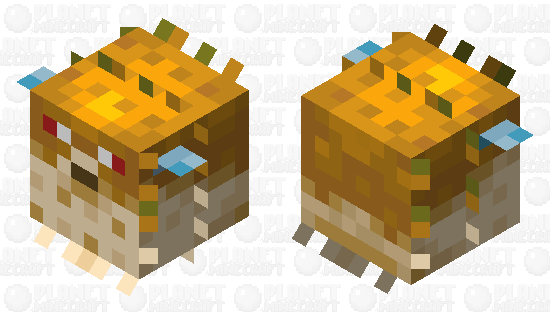 Mad puffer Minecraft Mob Skin