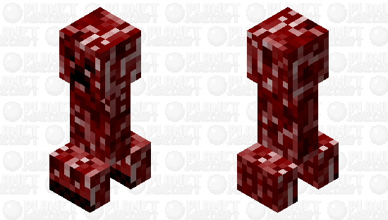 Maroon Creeper Minecraft Mob Skin