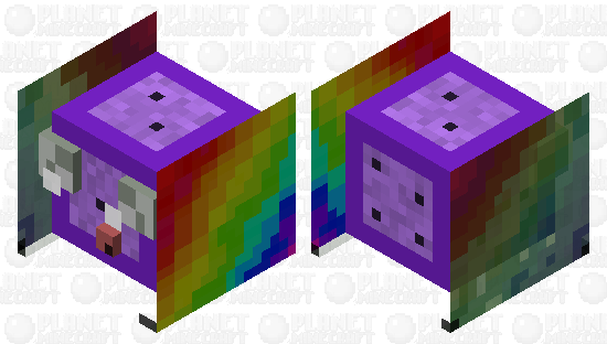 Rainbow dice( Slime mob) Minecraft Mob Skin