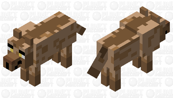 Spotted Hyena Minecraft Mob Skin